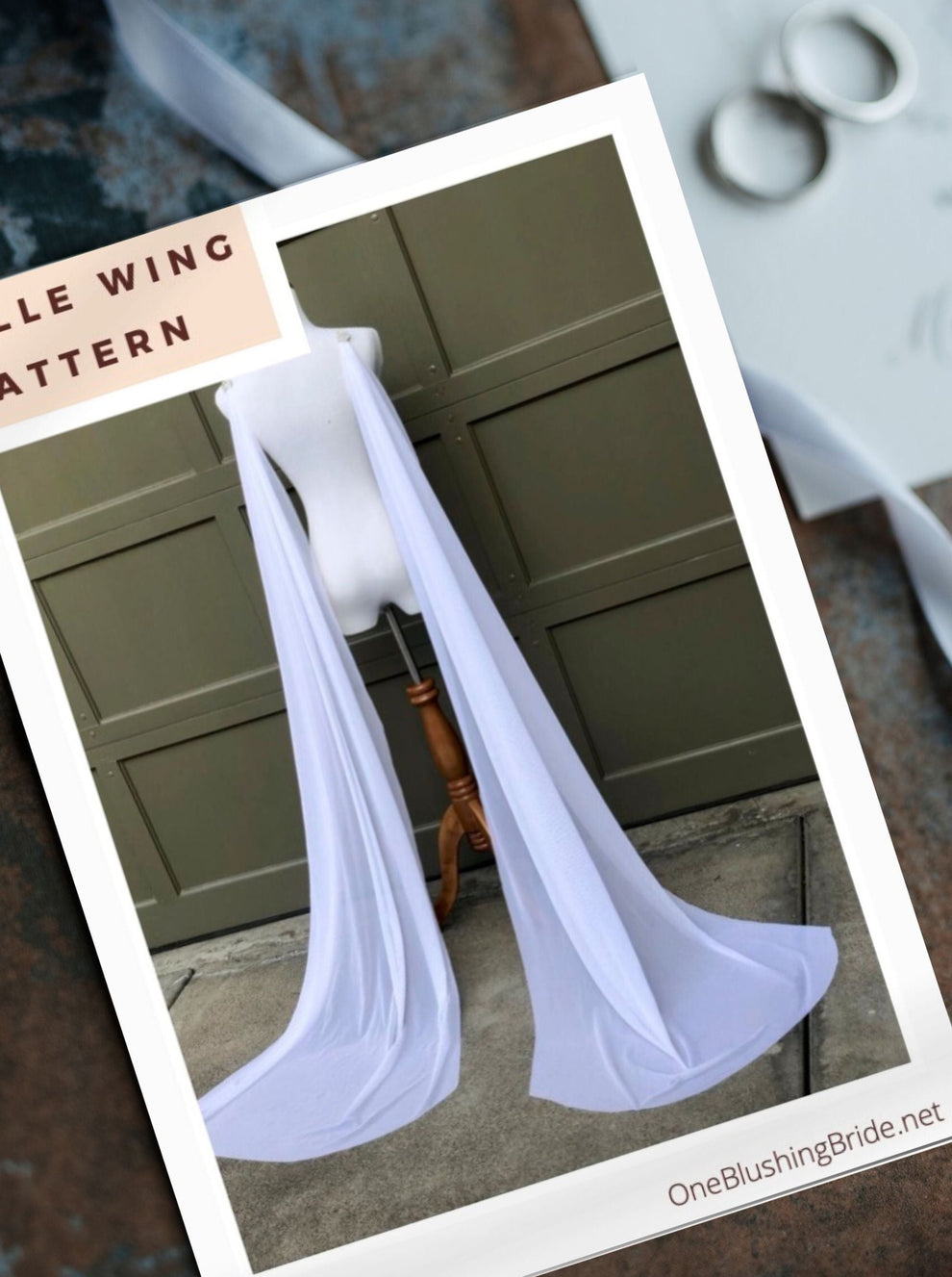 DIY Cathedral Length Detachable Tulle Wedding Wings Pattern PDF ...